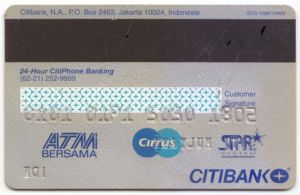 Bank Card: Citicard (Citibank, IndonesiaCol:ID-CR-0002.01