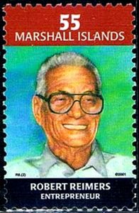 Stamp: Robert Reimers, entrepreneur (Marshall Islands(Famous people) Mi ...