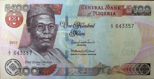 Banknote: 100 Naira (Nigeria(1984-2022 Issue) Wor:P-28m