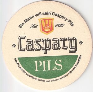 Beer Coaster: Caspary Pils (Caspary Brauerei, Germany, Federal ...