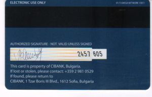 Tarjeta de Banco: CiBank Visa Electron Bubbles - 01/13 (Cibank ...