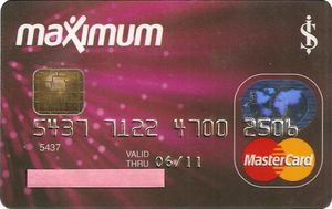 Bank Card: Maximum (Türkiye İş Bankası, Türkiye (Turkey)Col:TR-MC-0029.02