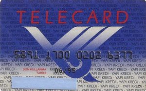 Bank Card: Telecard (Yapi Kredi Bankasi, Türkiye (Turkey)Col:TR-GM-0011