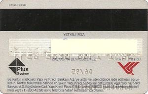 Bank Card: Telecard (Yapi Kredi Bankasi, Türkiye (Turkey)Col:TR-GM-0011