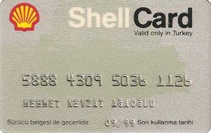 Bank Card: ShellCard (Pamukbank, Türkiye (Turkey)Col:TR-GM-0014