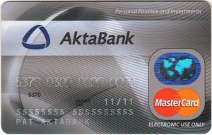 Bank Card: Aktabank Debit Card (Aktabank, UkraineCol:UA-MC-0117