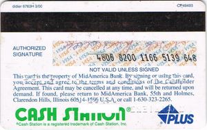 Bank Card: MidAmerica Bank (MidAmerica Bank, United States of America ...