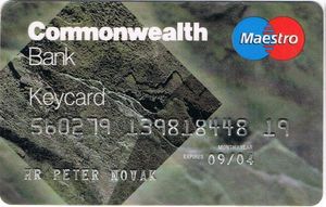 Bank Card: Commonwealth Bank - KeyCard (Commonwealth Bank, AustraliaCol ...