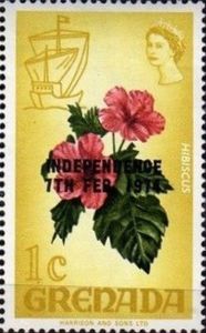 Stamp: Hibiscus (Grenada(Independence) Mi:GD 555,Sn:GD 528,Yt:GD 500,Sg ...