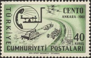 Stamp: Highway Construction, Telephone & Telegraph (Türkiye (Turkey ...