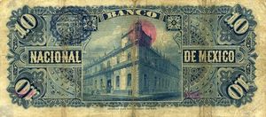 Banknote: 10 Pesos (Mexico(Specialized Issue "El Banco Nacional de ...