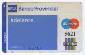 Bank Card: BBVA Banco Provincial Adelante (Banco Provincial ...