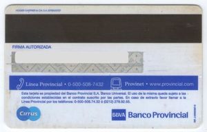 Bank Card: BBVA Banco Provincial Adelante (Banco Provincial ...
