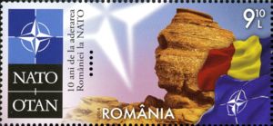 Stamp: 10 Years since Romania joined NATO (Romania(10th Anniversary of ...