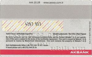 Bank Card: Axess (Akbank T.A.Ş., Türkiye (Turkey)Col:TR-MC-0036.01