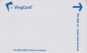 Hotel Card: VingCard - Blue print (VingCard (Manufacturer ...