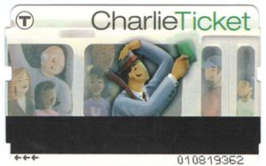 Transport Ticket: Stored Value Charlie Ticket (MBTA - Massachusetts Bay ...
