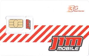 Phonecard: JIM Mobile "3G Dual carrier" (Mobile Belgium, Belgium(Jim ...