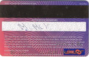 Bank Card: Banklink (First Trust Bank, IrelandCol:IE-GM-0008.02 💳