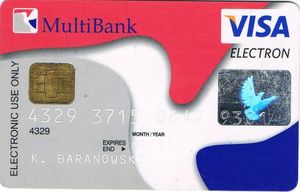 Bank Card: Multibank (BRE Bank SA/MultiBank/mBank, PolandCol:PL-VE-0057.01
