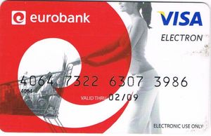 Bank Card: Eurobank (Euro Bank SA, PolandCol:PL-VE-0022.03