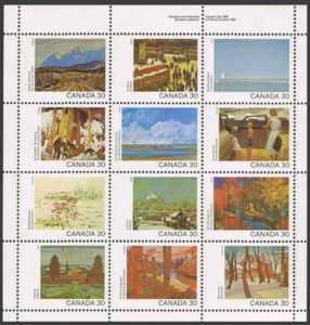 Stamp: Canada Day 1982 Mini Sheet (Canada(Canada Day. Paintings of ...