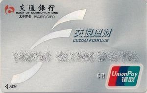 Bank Card: Bank Of Communications (Bank Of Communications, China ...