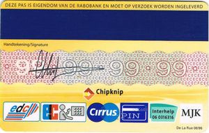 Bank Card: Maestro & Eurocheque"Europas" 4 (Rabobank, NetherlandsCol:NL ...