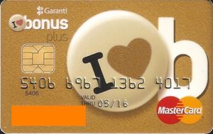Bank Card: Bonus-plus (Garanti Bankası, Türkiye (Turkey)Col:TR-MC-0268