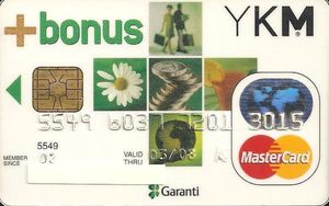 Bank Card: +Bonus YKM (Garanti Bankası, Türkiye (Turkey)Col:TR-MC-0051