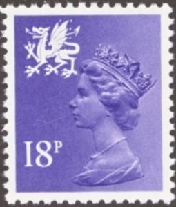 Briefmarke: Queen Elizabeth II - 18p Machin Portrait (Großbritannien ...