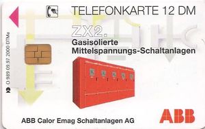 Phonecard: ABB Calor Emag Schaltanlagen - ZX2 (Deutsche Telekom ...