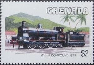 Stamp: Webb Compound, 1893 (Grenada) (Trains) Mi:GD 1331,Sn:GD 1238,Yt ...