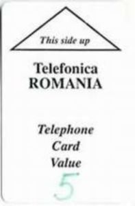 Phonecard: Telefonica Romania 5 units (Test, Proof, Sample & Expo Cards ...