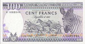 Banknote: 100 Francs (Rwanda(1982 Issue) Wor:P-18