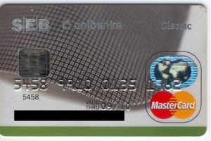Bank Card: Classic (SEB Latvija Unibanka, LatviaCol:LV-MC-0054