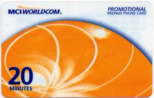 Phonecard: Orange Design - Promotional Prepaid (MCI (MCI), United ...