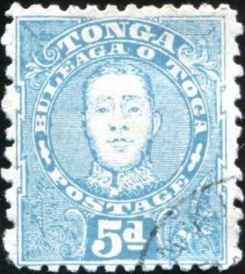 Stamp: King George Tupou II (1874-1918) (Tonga(Definitives 1895: King ...
