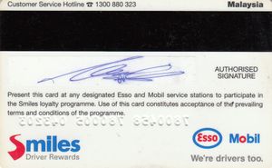 Functional Card: Smiles Driver Rewards - Esso Mobil (Fuel Stations ...