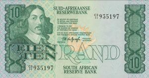 Banknote: 10 Rand (South Africa(1973-1994 ND Issue) Wor:P-120a