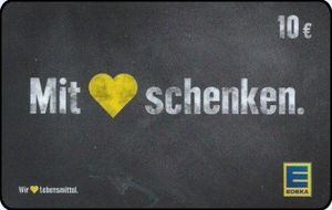 Geschenkkarte: Black card (Edeka, Deutschland, Bundesrepublik(Mit Liebe ...