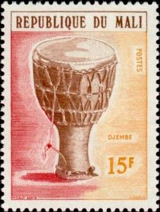 Stamp: Djembe Drum (Mali(Musical Instruments) Mi:ML 419,Sn:ML 207,Yt:ML ...