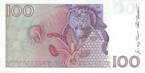 Banknote: 100 Kronor (Sweden(1985-2000 Regular Issue) Wor:P-57b.1