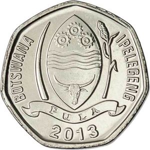 Coin: 5 Thebe (Botswana(1976~Today - Circulation (Pula)) WCC:km31