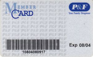 Functional Card: P&F Member Card (Pharmacies and Drugstores, Thailand(P ...