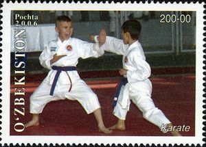 Stamp: Karate (Uzbekistan(15th Anniversary of Independence (XIII ...