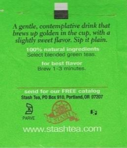 Tea Bag: premium green tea (Stash, United States of America(Premium ...