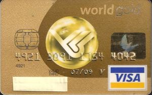 Bank Card: World Gold (Yapi Kredi Bankasi, Türkiye (Turkey)Col:TR-VI ...