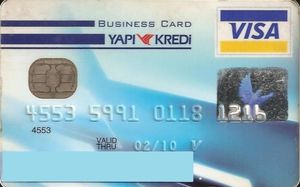 Bank Card: Yapi Kredİ (Yapi Kredi Bankasi, Türkiye (Turkey)Col:TR-VI-0066
