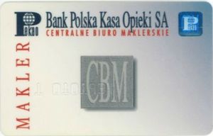 Bank Card: CBM Makler (Bank Polska Kasa Opieki SA/Bank Pekao SA, PolandCol:PL-GM-0007.02